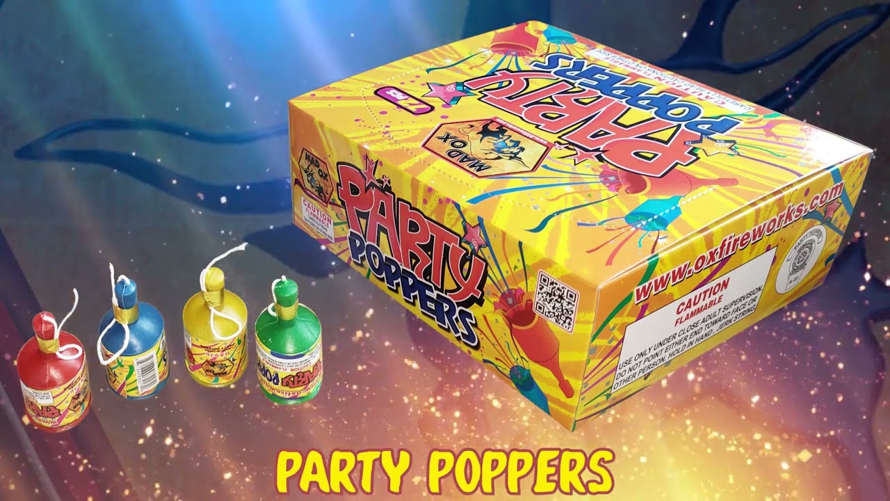 Pull String Party Poppers (72 pcs) | Confetti Sky